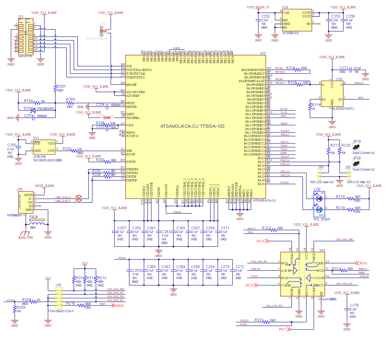 Embedded Debugger (J-Link-OB) Interface
