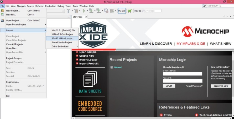 6.6 MPLAB X IDE
