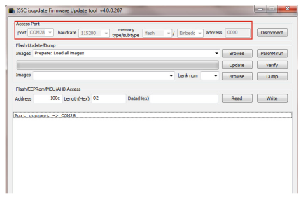 5.1 Flash Programming Procedure Using BM71 EVB