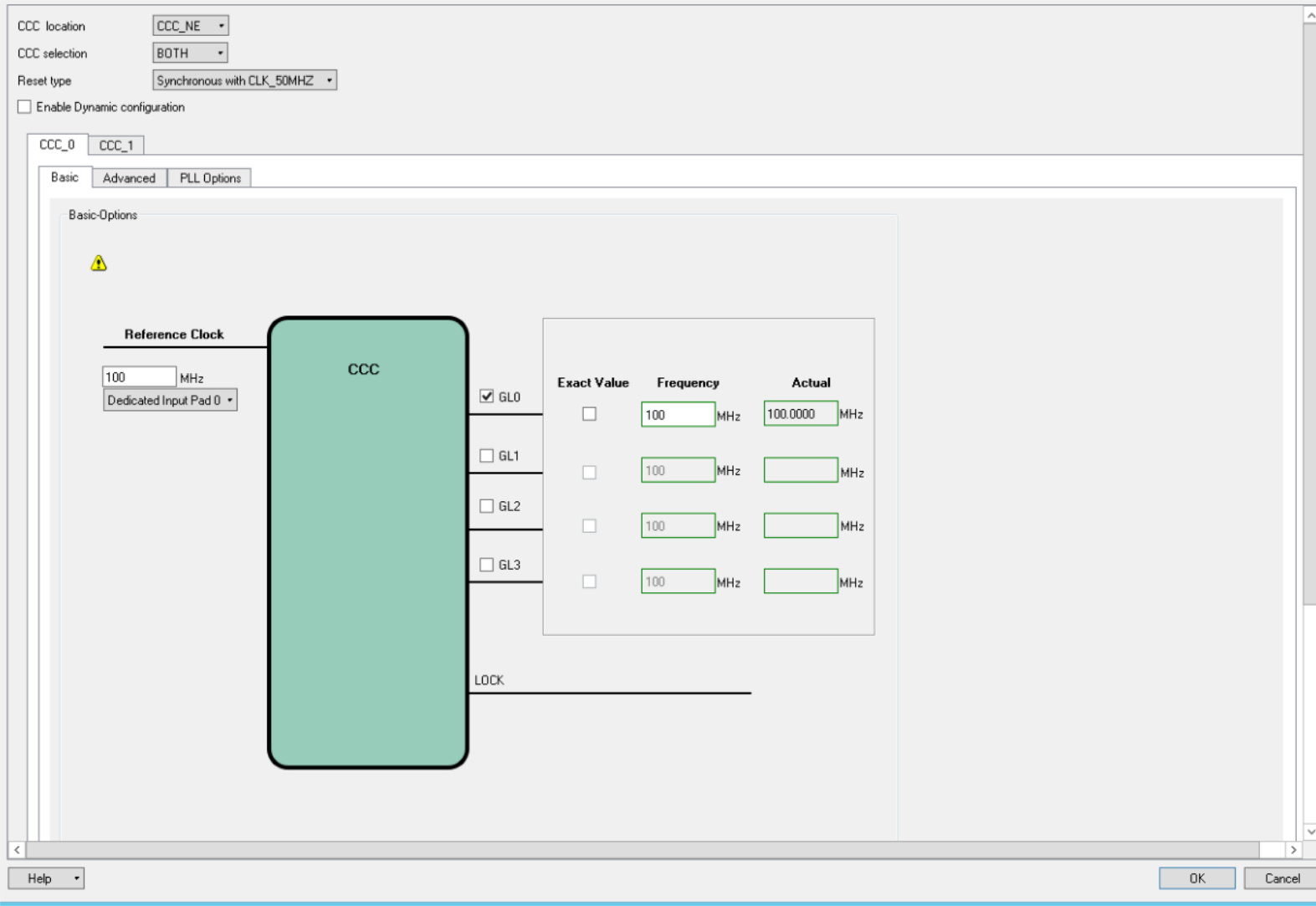 RTG4™ FCCC with Enhanced PLL Calibration Configurator User Guide