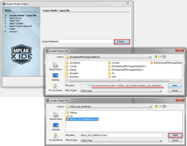 Import Studio 7 Project into MPLAB X IDE