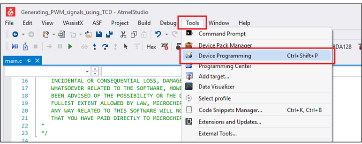 Generating Two PWM Signals in One Ramp Mode