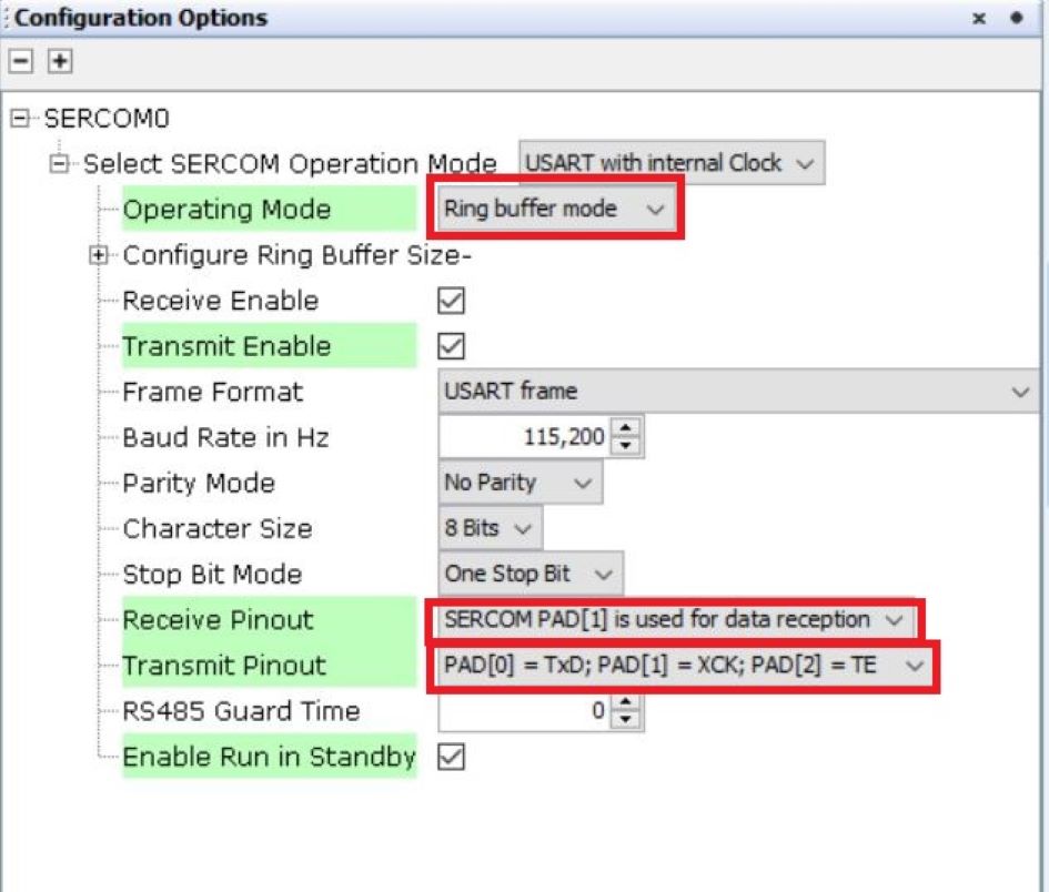 10.1 USART with Direct Pin Enable