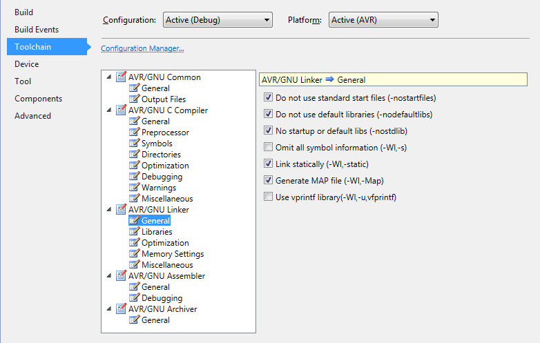 8.3.1 Atmel Studio Settings