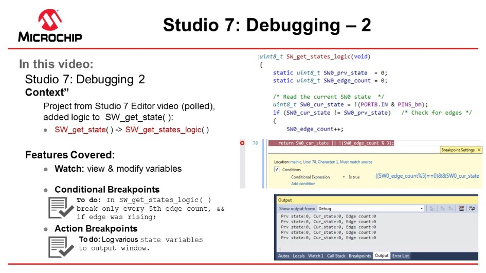 2.15 Debugging 2: Conditional- and Action-Breakpoints