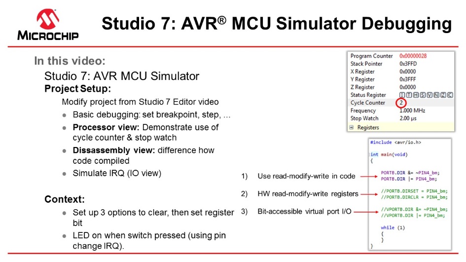 AVR® Simulator Debugging
