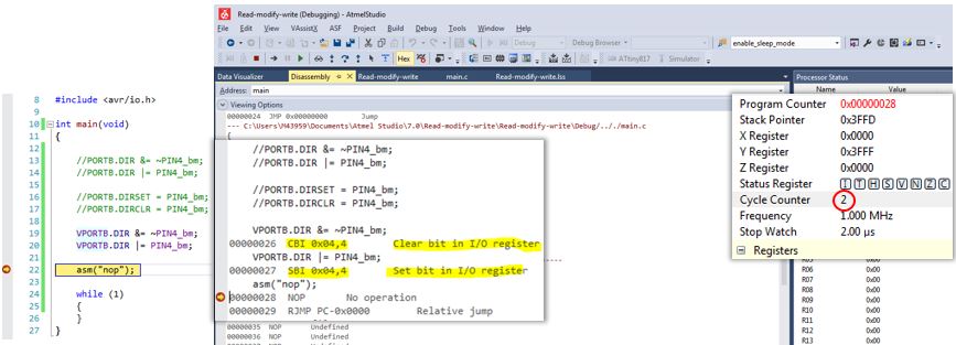AVR® Simulator Debugging