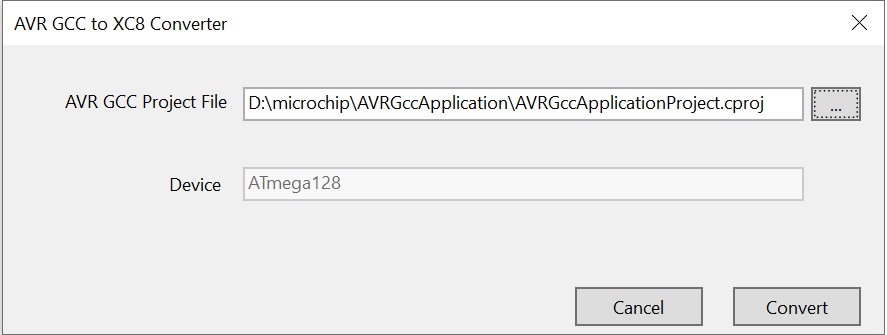 Convert an AVR GCC Project to an XC8 Project